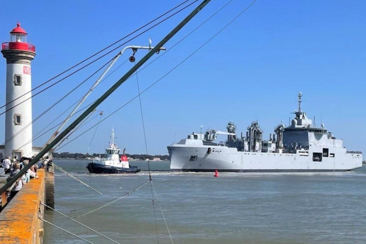 New French Navy Logistics Vessel Jacques Stosskopf Starts Sea Trials ...