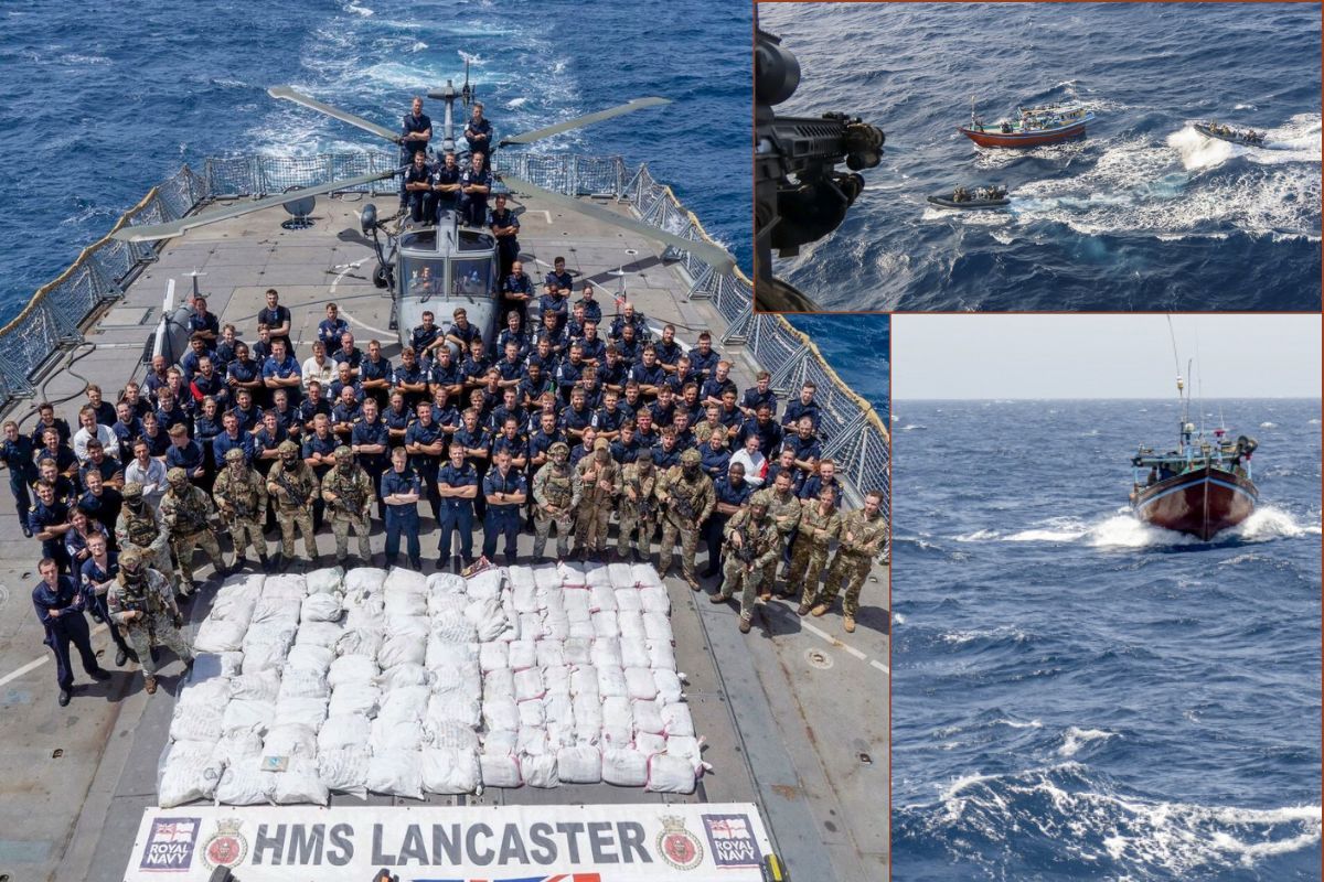 Royal Navy Frigate Seizes £440m Drugs Haul In Arabian Sea - Navy Leaders