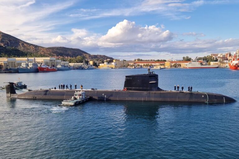 Second New Spanish Navy Submarine Floated Off - Navy Leaders
