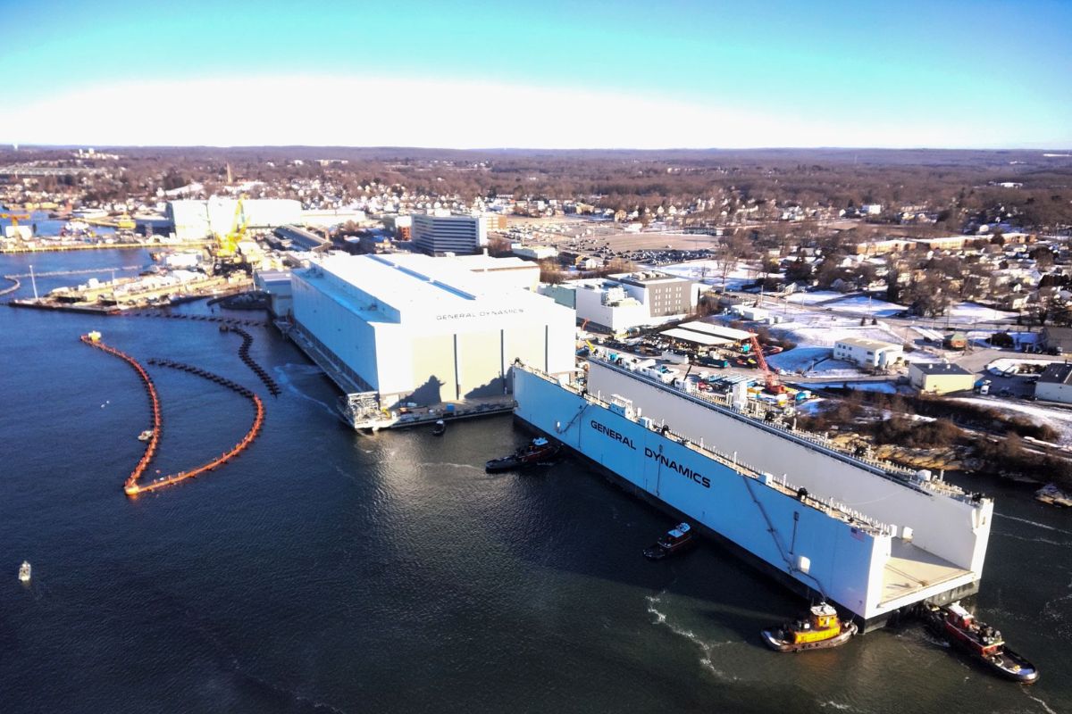 Floating Dry Dock For US Navy Columbia-Class Submarines In Place - Navy ...